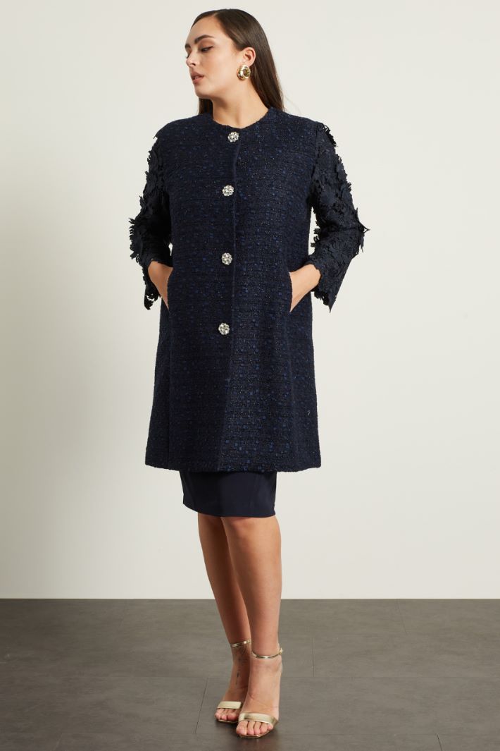 Spolverino in stuoia, blu notte | Intrend