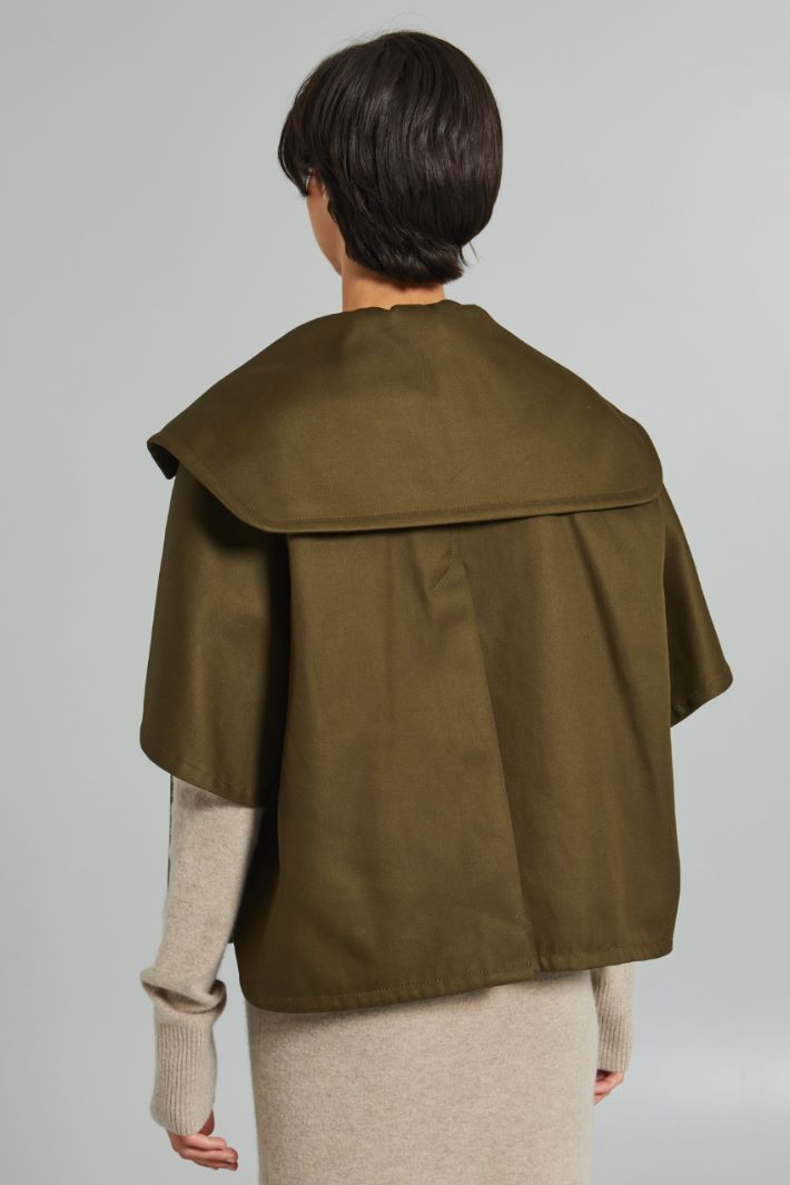 Capa de gabardina impermeable, verde militar | Intrend